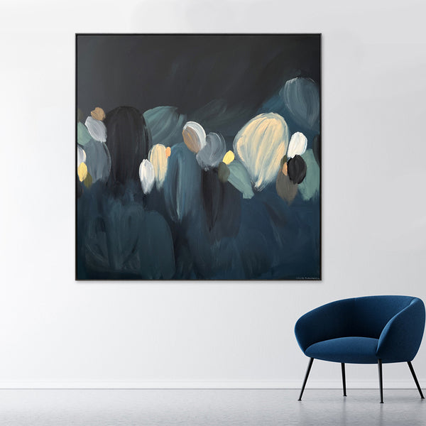 'Moonlight Gathering' - 1.25m x 1.25m – Planinsek Art